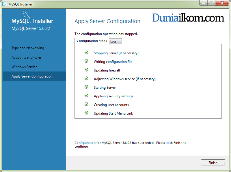 Tutorial Cara Menginstall MySQL 5.6 – Setting MySQL Selesai | Duniailkom Tutorial Cara Menginstall MySQL 5.6 – Setting MySQL Selesai | Duniailkom