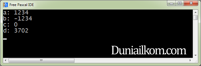 Pengertian dan Cara Penggunaan Tipe Data Integer Pascal | Duniailkom Pengertian dan Cara Penggunaan Tipe Data Integer Pascal | Duniailkom