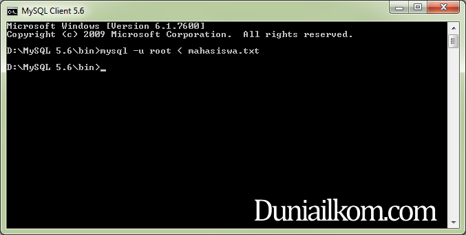 Cara Menjalankan Query MySQL dari File Teks | Duniailkom Cara Menjalankan Query MySQL dari File Teks | Duniailkom