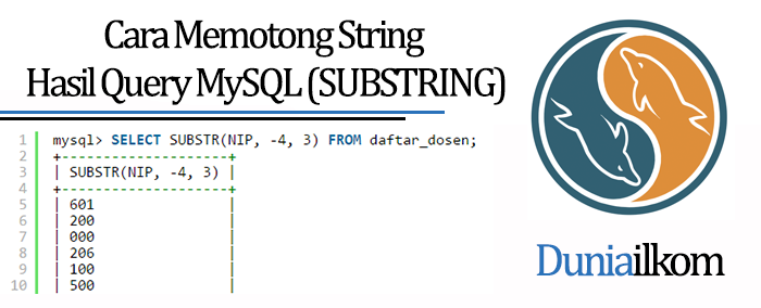 Tutorial Belajar MySQL – Cara Memotong String Hasil Query MySQL ... Tutorial Belajar MySQL – Cara Memotong String Hasil Query MySQL ...