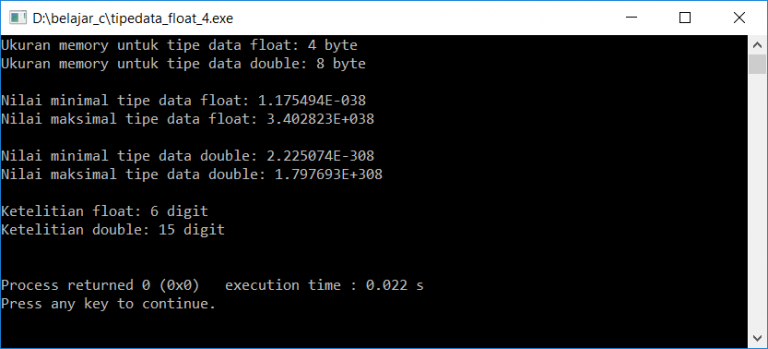 Pengertian dan Contoh Kode Program Tipe Data Float Bahasa C | Duniailkom Pengertian dan Contoh Kode Program Tipe Data Float Bahasa C | Duniailkom
