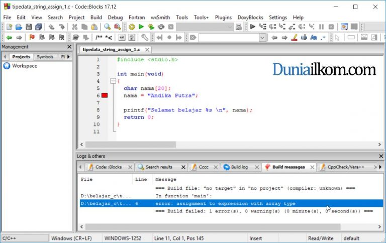 Tutorial Belajar C Part 22: Cara Mengubah Isi String dengan Fungsi ... Tutorial Belajar C Part 22: Cara Mengubah Isi String dengan Fungsi ...