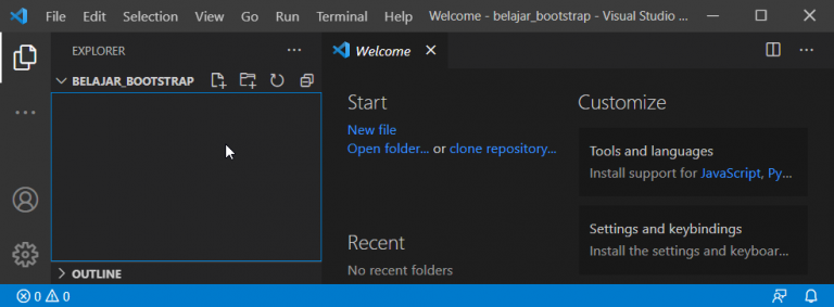 Tutorial Bootstrap Part 2: Cara Menginstall VS Code Tutorial Bootstrap Part 2: Cara Menginstall VS Code