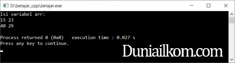 Tutorial Belajar C++: Cara Membuat Array 2 Dimensi Tutorial Belajar C++: Cara Membuat Array 2 Dimensi